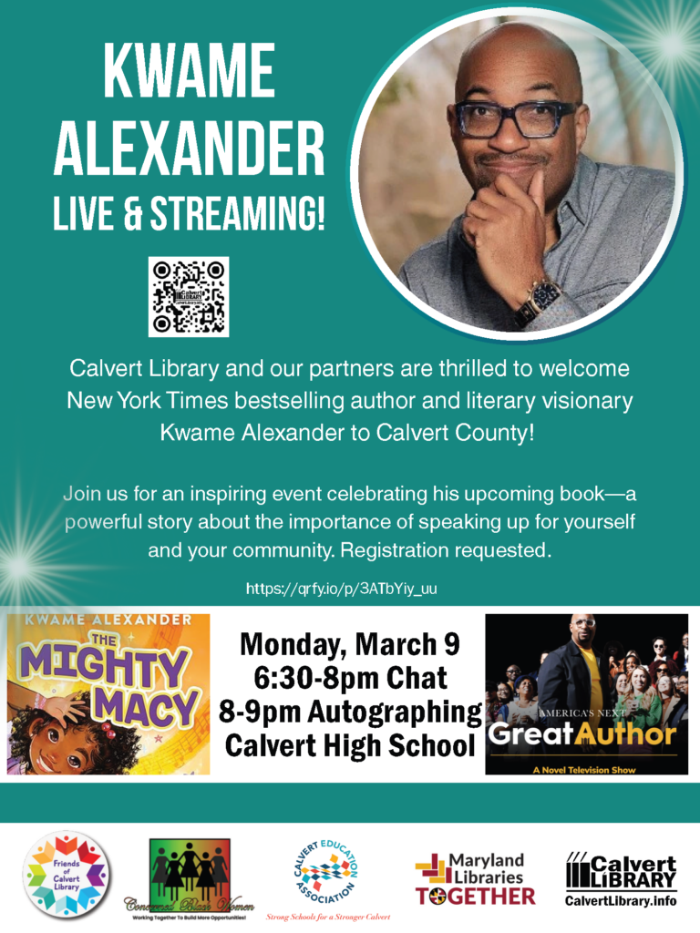 Kwame Alexander Event | Friends of Calvert Library
